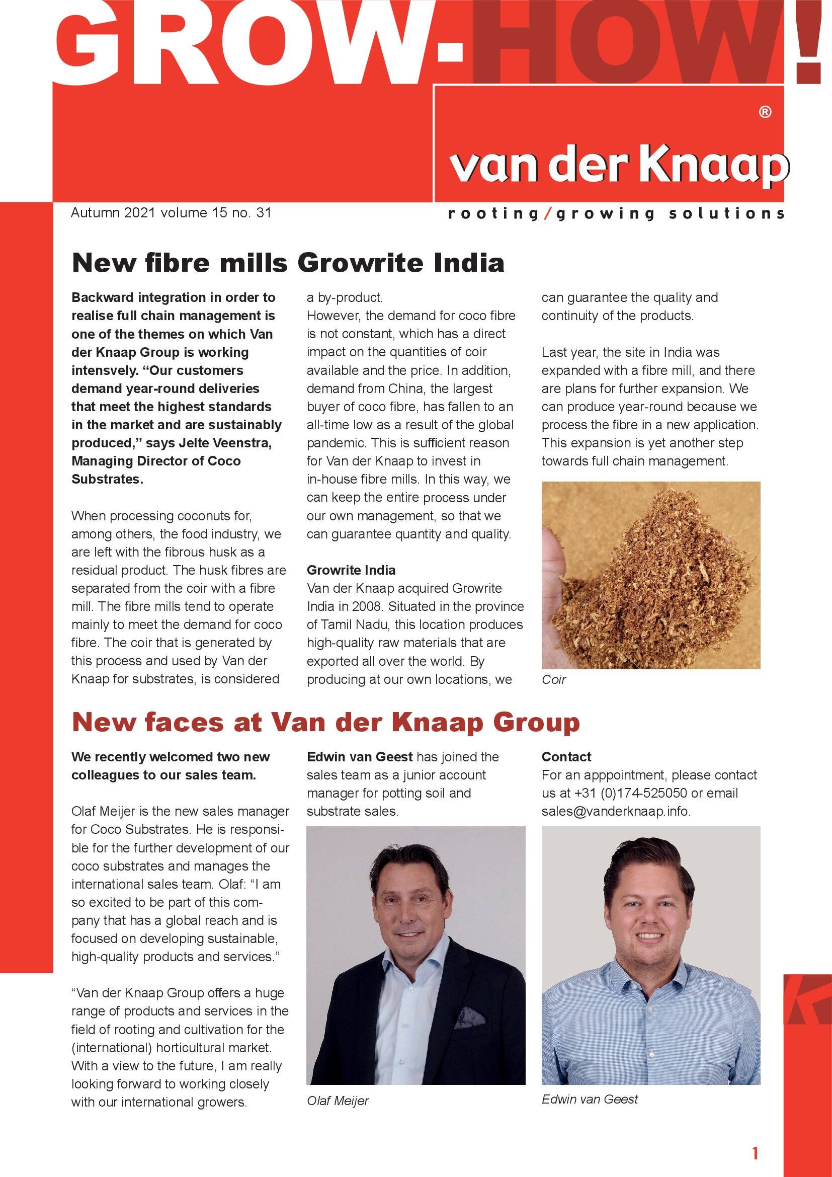 New fiber mills Growrite India – Euro Substrate